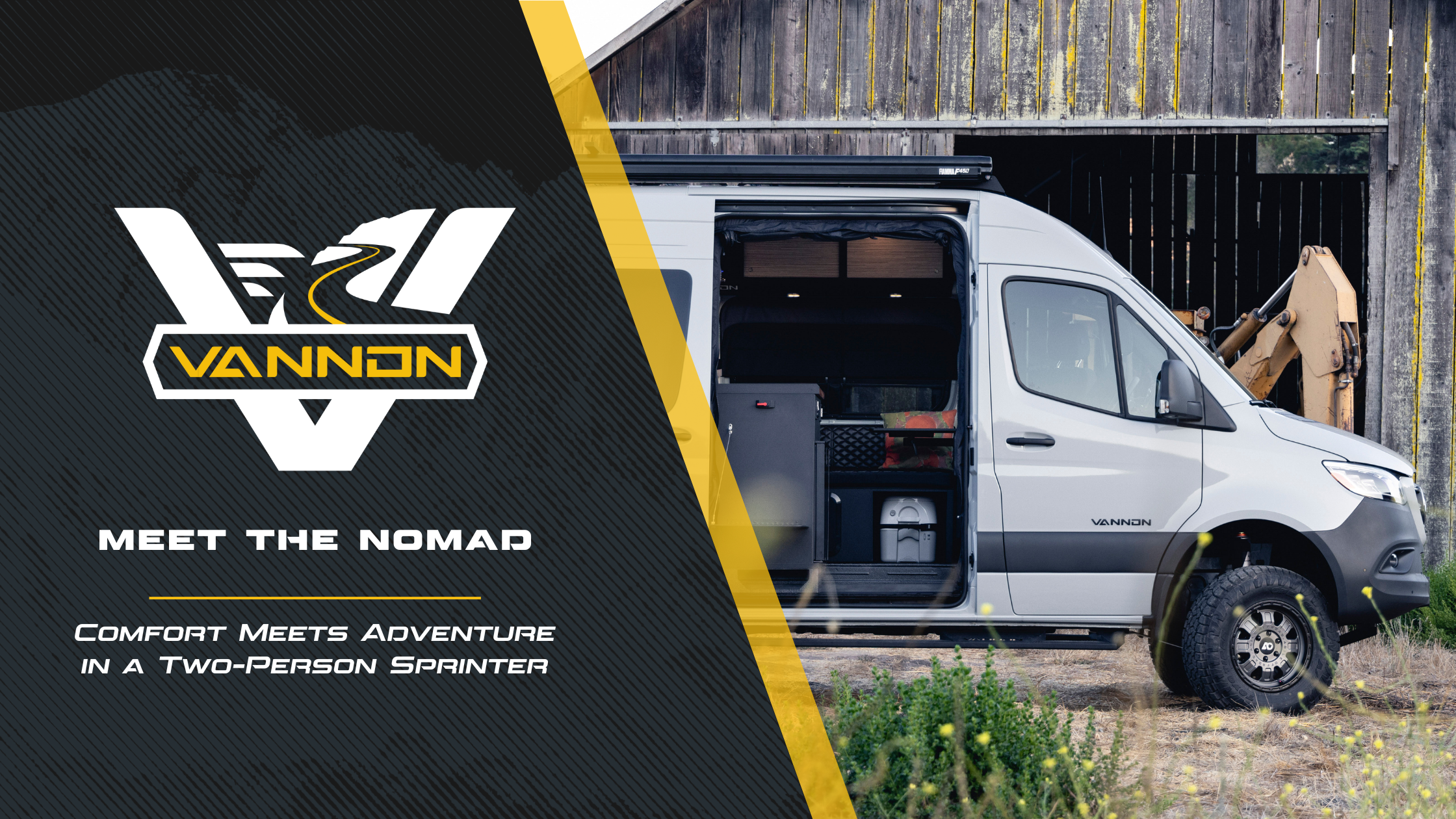 The Nomad by VANNON: Two-Person 144 Sprinter Van with Comfort & Adventure