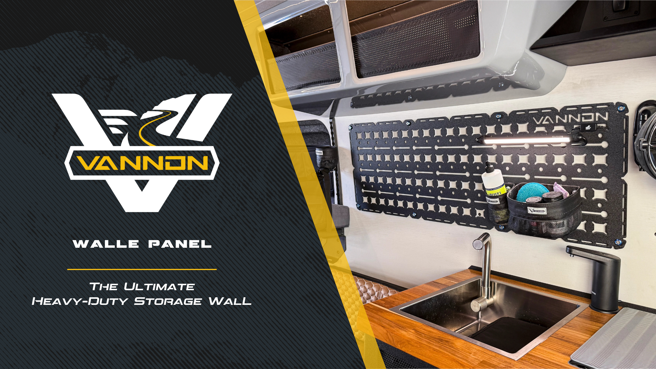 VANNON WALLE Panel | Heavy-Duty Van & Overland MOLLE Storage System