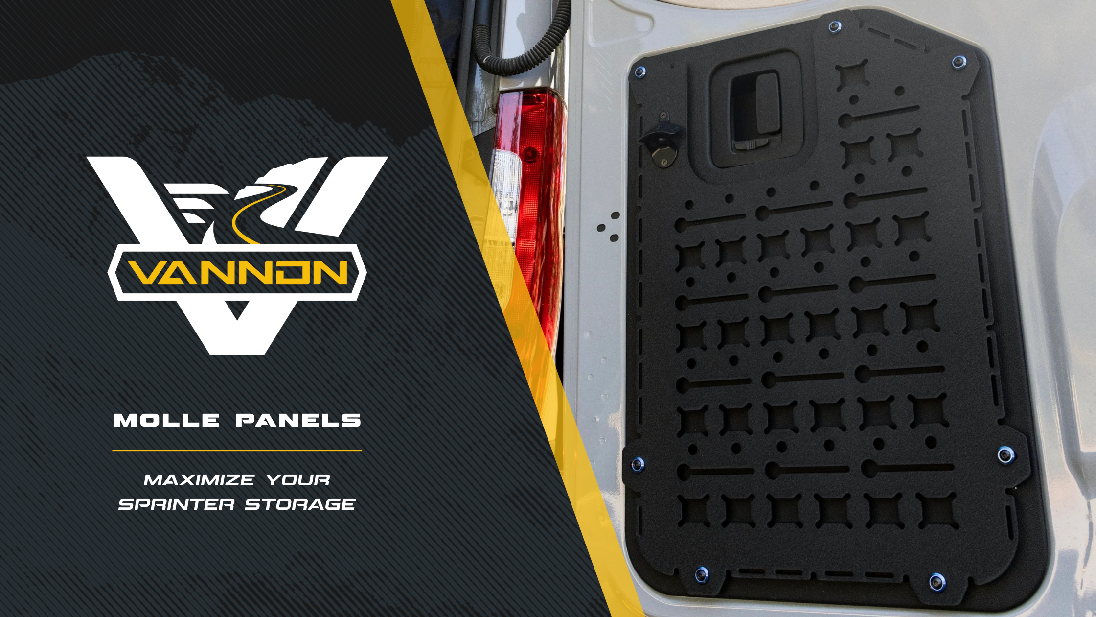 VANNON Rear Door MOLLE Panels – Maximize Sprinter Van Storage