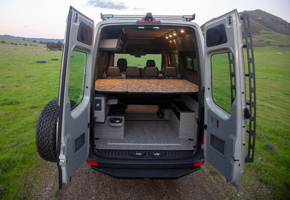 Mercedes Sprinter Rear Step 2019+ | Aluminum Bumper Step w/ Factory ...
